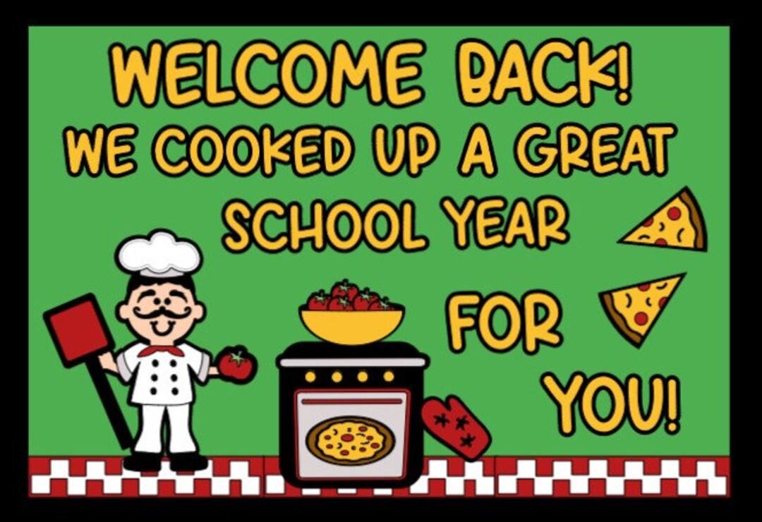 Welcome Back to School Bulletin Board Kit, Cooking, Chefs, School ...