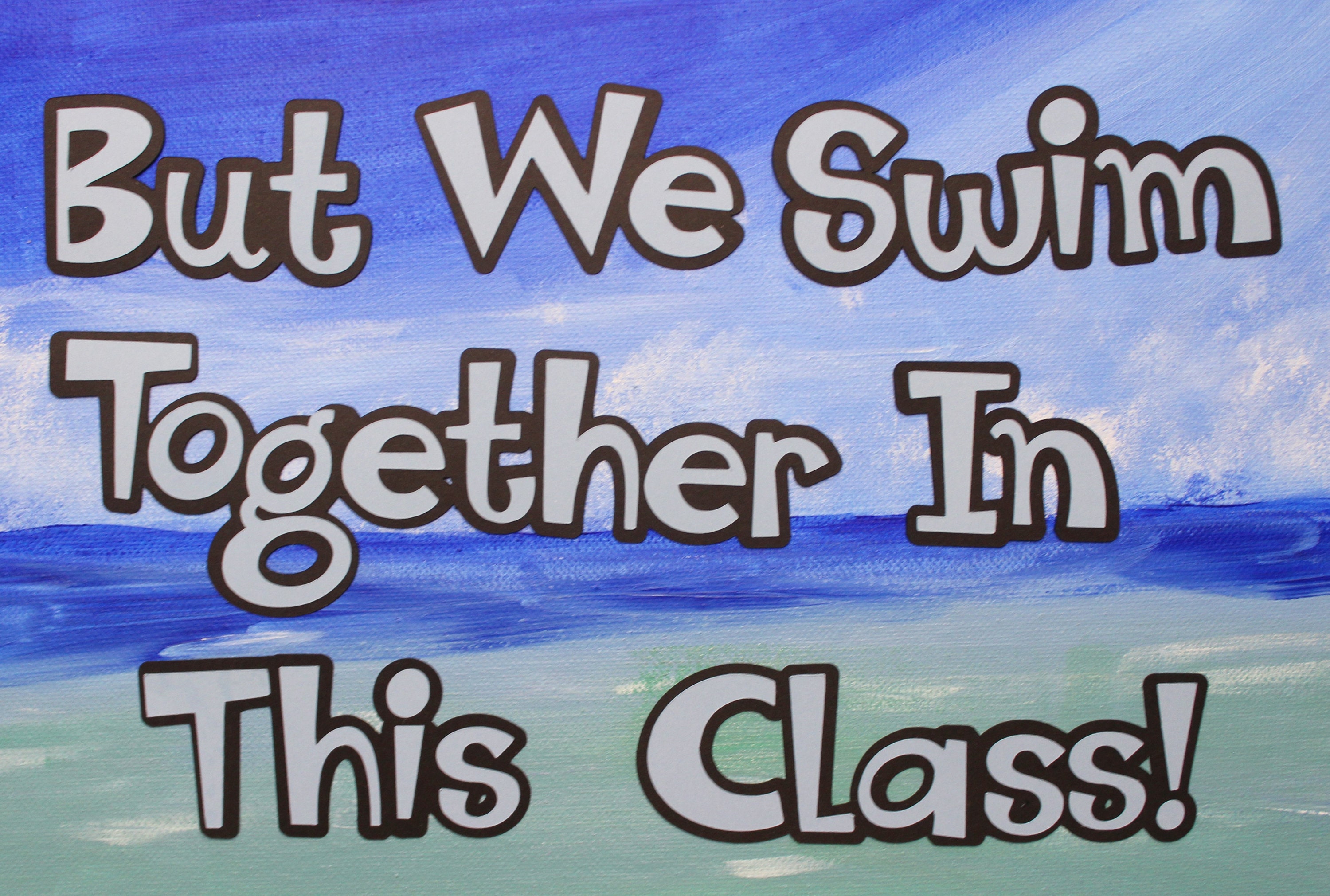We All Swim Together Bulletin Board Kit School Teacher - Etsy