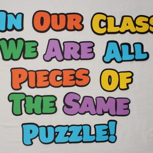 Puzzle Piece Bulletin Board Kit: Classroom, Library, School Decor - Etsy