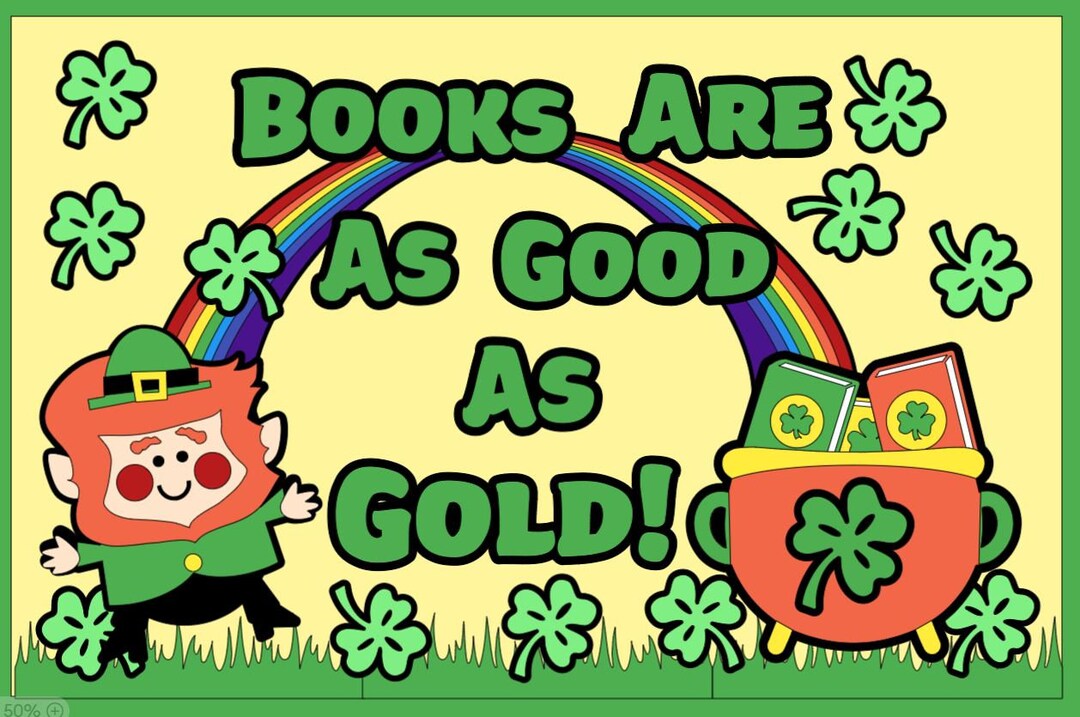 Books Are as Good as Gold Bulletin Board Kit Reading - Etsy