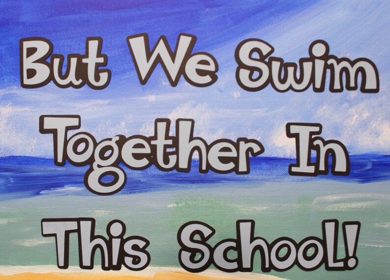 We All Swim Together Bulletin Board Kit: School Classroom Decor - Etsy