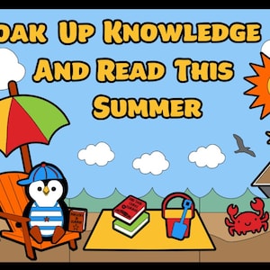 Soak up Knowledge Bulletin Board Kit, Reading, School, Library ...