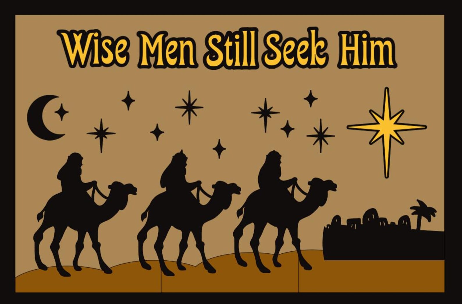 Wise Men Nativity Bulletin Board Kit: Christmas Church Decor - Etsy