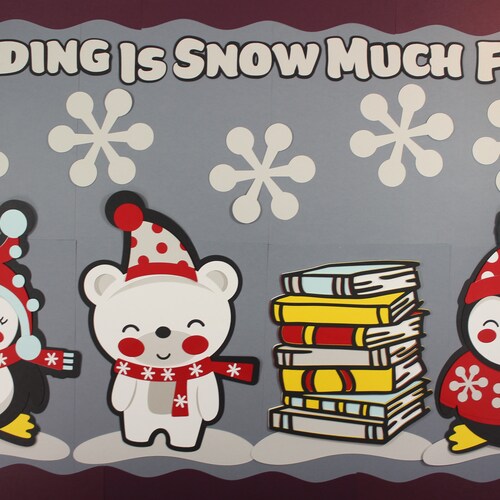 Winter Wonderland Bulletin Board Kit Reading School - Etsy