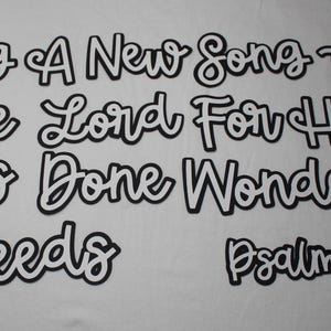 Sing to the Lord Bulletin Board Kit, Singing, Psalms, Bible Passage ...