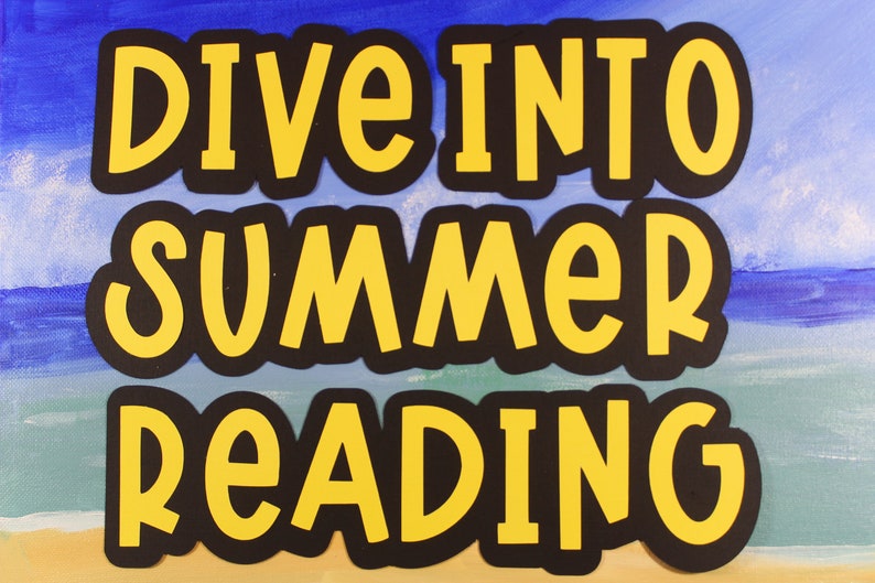 Dive Into Summer Reading Bulletin Board Kit Premade Die Cut | Etsy