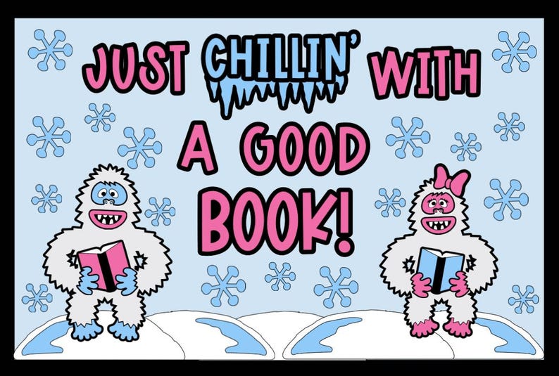 Yeti Reading Bulletin Board Kit: Winter Classroom Decor - Etsy