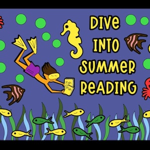 Dive Into Summer Reading Bulletin Board Kit: Classroom Library Decor - Etsy