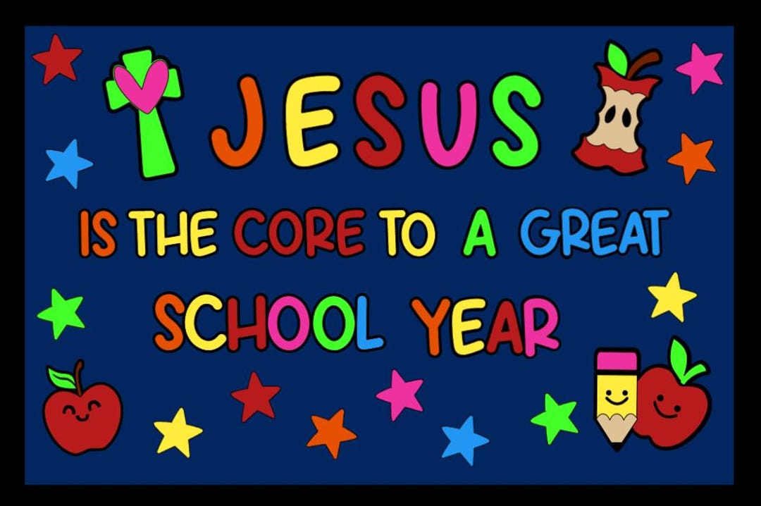 Jesus is the Core Bulletin Board Kit: Church School Classroom Decor - Etsy