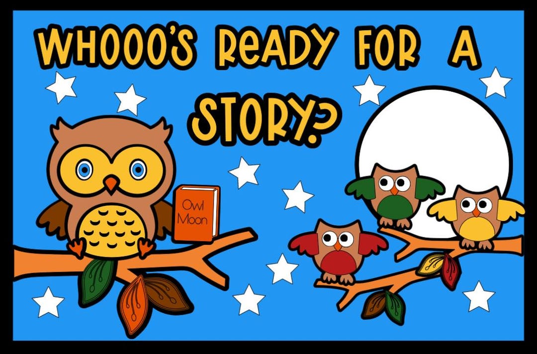 Whooo's Ready for A Story? Bulletin Board Kit, School, Reading, Library ...