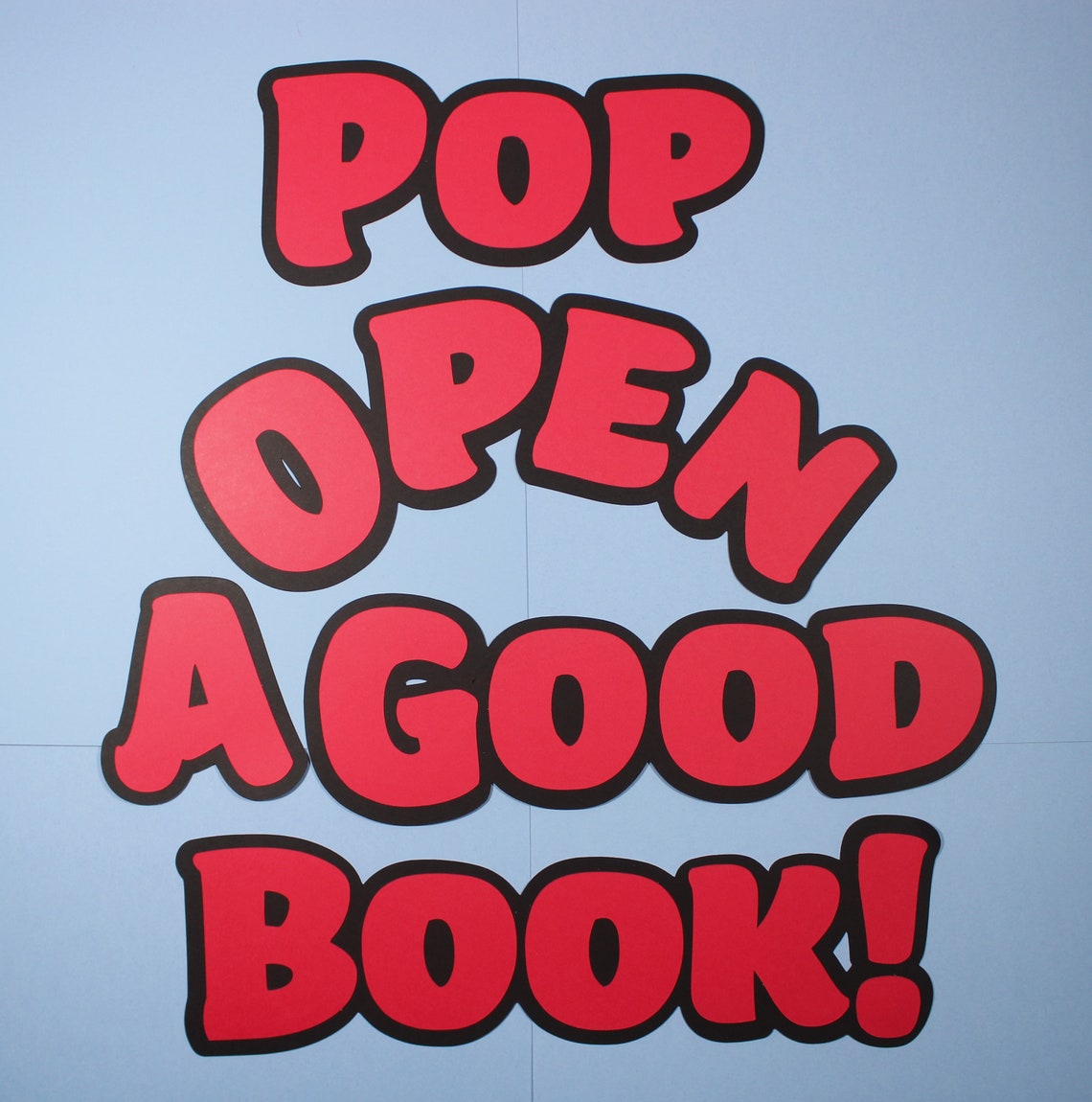 Pop Open A Good Book Bulletin Board Kit Reading School | Etsy