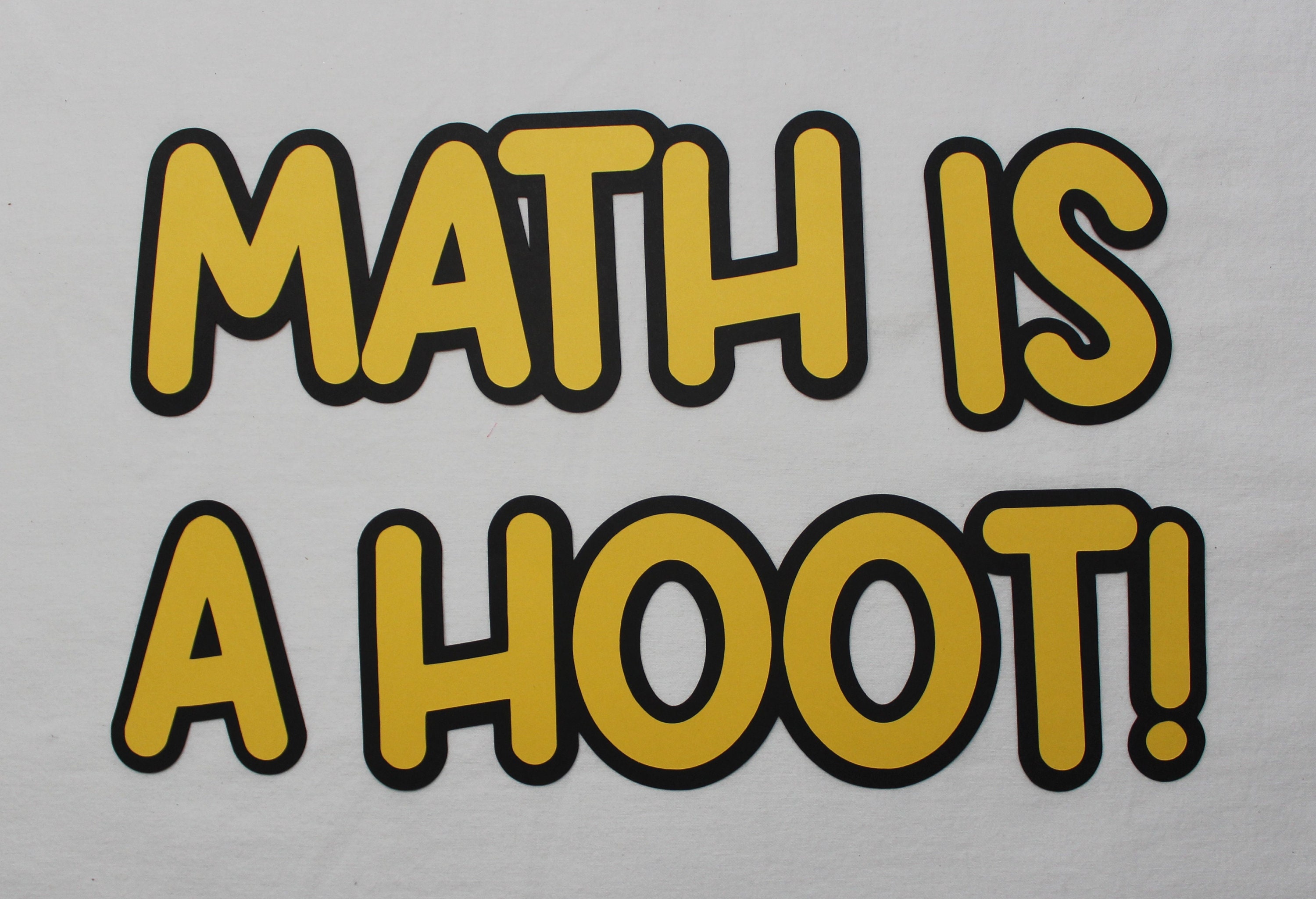 Math is A Hoot Bulletin Board Kit School Teacher Classroom - Etsy