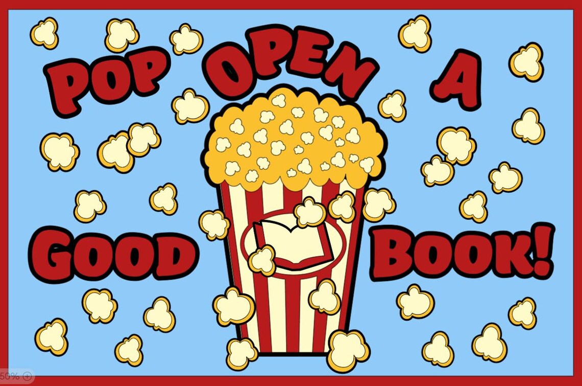 Pop Open A Good Book Bulletin Board Kit Reading School - Etsy