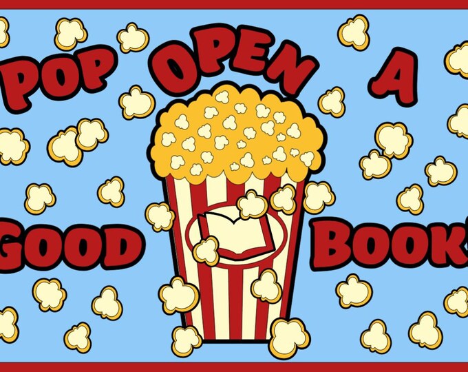 Pop Open A Good Book!, Bulletin Board Kit, Reading, School, Library ...