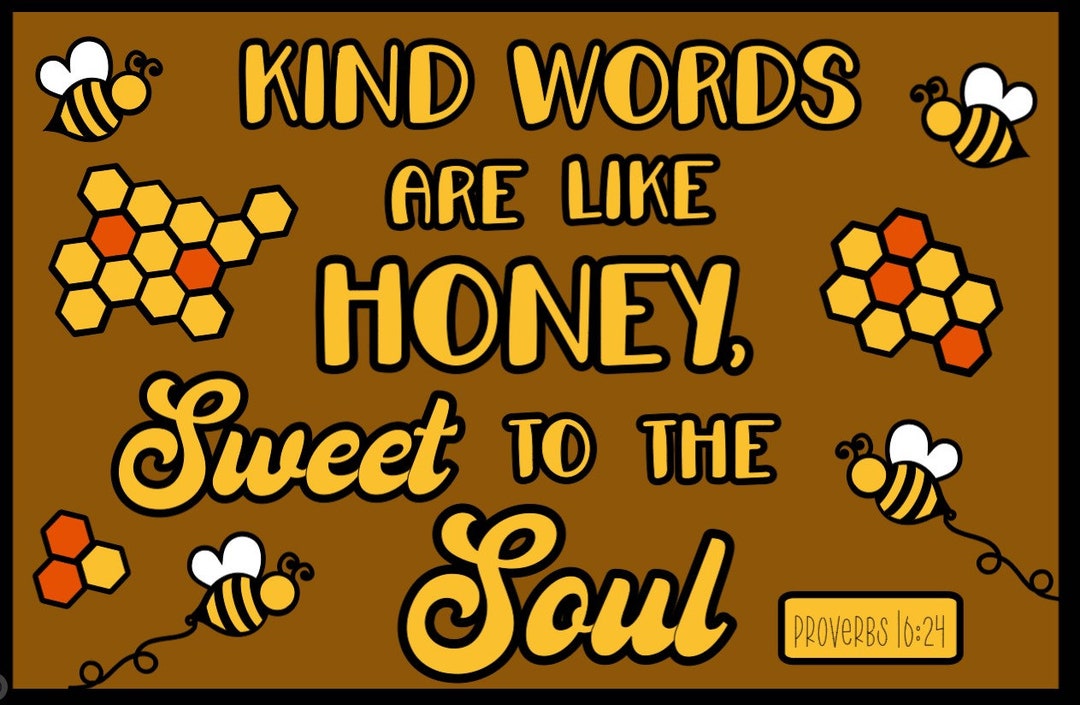 Kind Words Are Like Honey Bulletin Board Kit, Church, School, Sunday ...