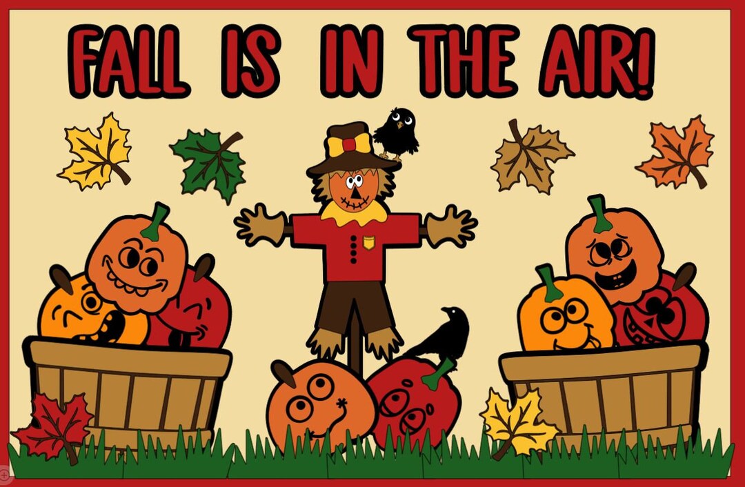 Fall is in the Air Bulletin Board Kit Fall Halloween - Etsy