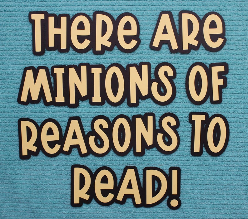 Minions Reading Bulletin Board Kit: Classroom Library Decor - Etsy