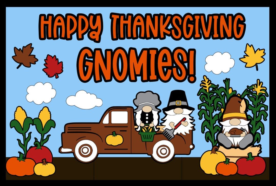 Thanksgiving Gnomies Bulletin Board Kit: Fall Classroom Decor - Etsy