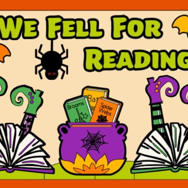 Halloween Reading Bulletin Board - Etsy