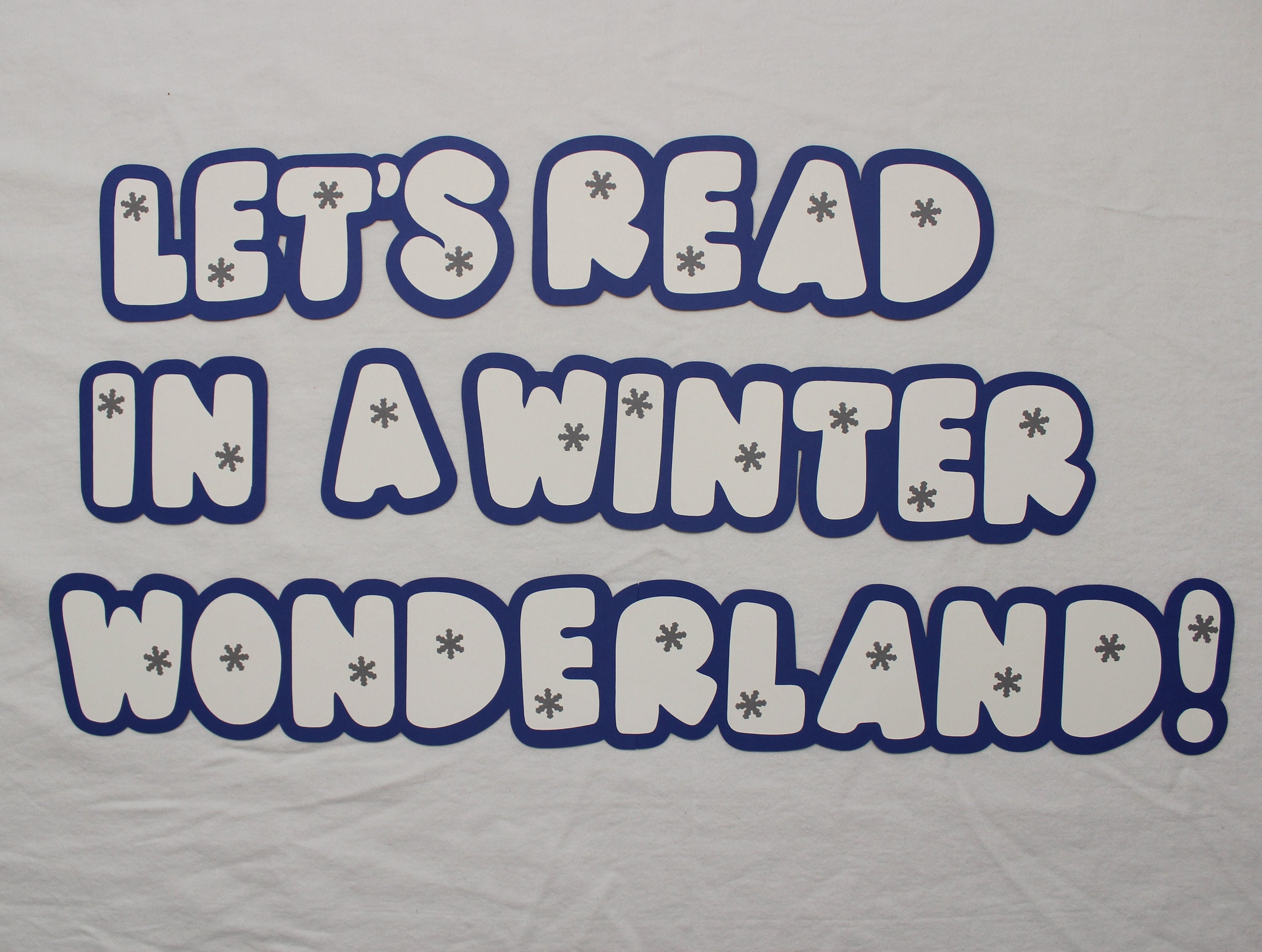 Winter Wonderland Bulletin Board Kit Reading School - Etsy