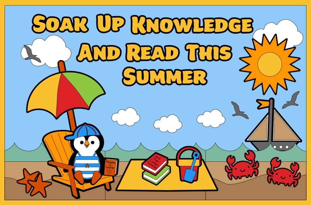 Soak up Knowledge Bulletin Board Kit, Reading, School, Library ...
