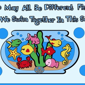 We All Swim Together Bulletin Board Kit: School Classroom Decor - Etsy