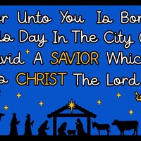 Nativity Bulletin Board, Baby Jesus Scene, Winter Christmas Decor ...