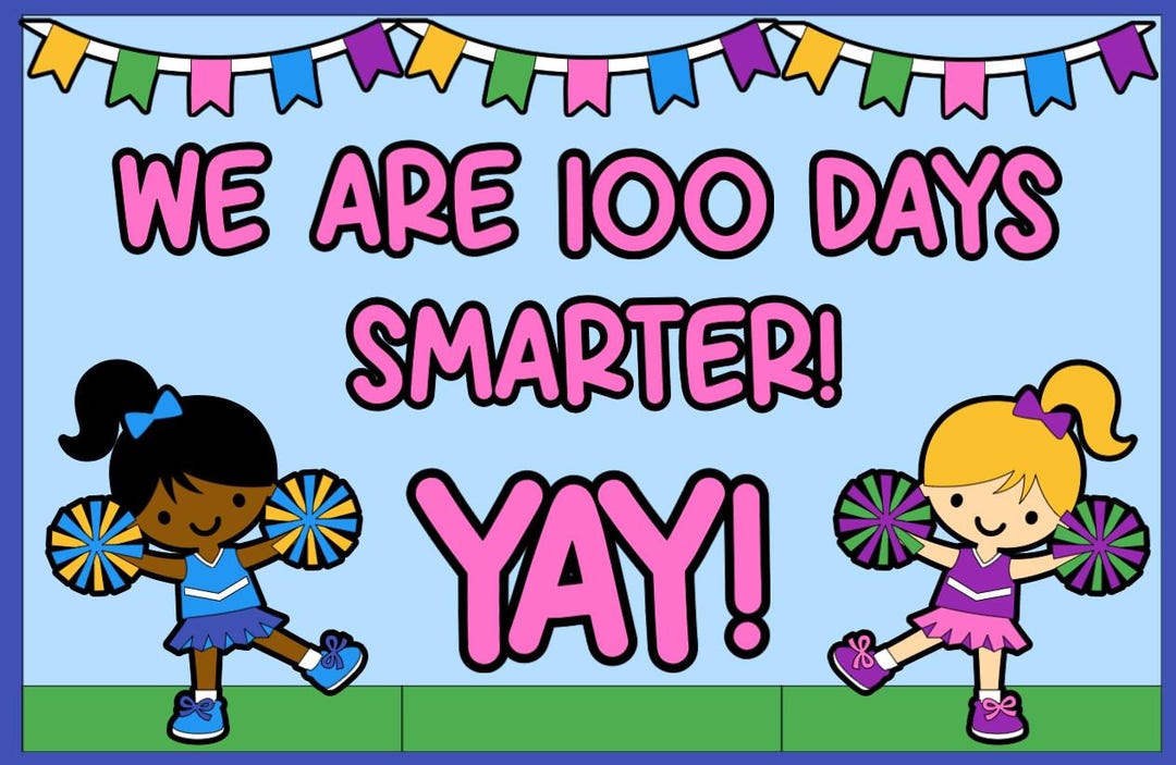 We Are 100 Days Smarter Bulletin Board Kit, 100th Day of School ...