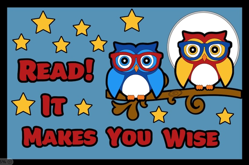 Read! It Makes You Wise Bulletin Board Kit: Owls, Stars, and Moon - Etsy