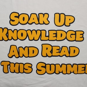 Soak up Knowledge Bulletin Board Kit, Reading, School, Library ...