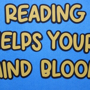 Reading Helps Your Mind Bloom Bulletin Board Kit: Classroom Decor - Etsy