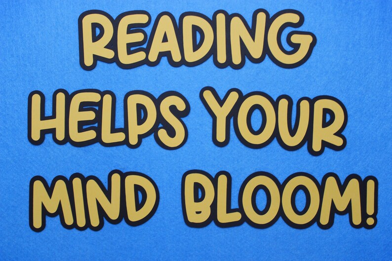 Reading Helps Your Mind Bloom Bulletin Board Kit Reading - Etsy