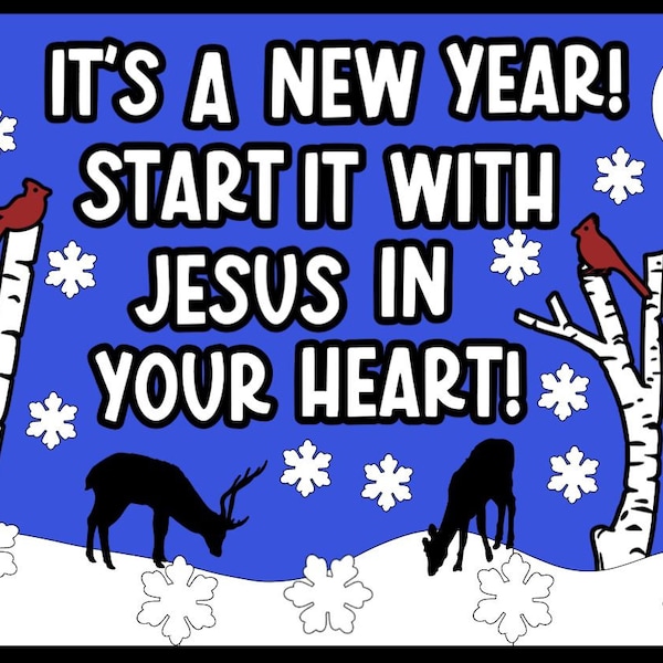 January Church Bulletin Board - Etsy