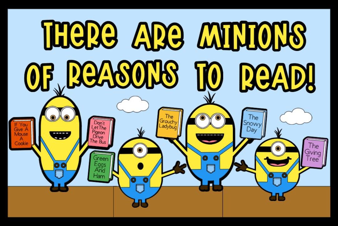 Minions Reading Bulletin Board Kit: Classroom Library Decor - Etsy