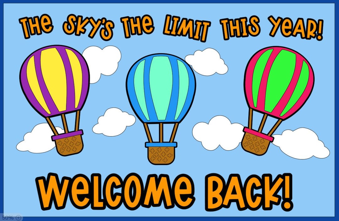 The Sky's the Limit Bulletin Board Kit, Door or Hallway Decoration ...