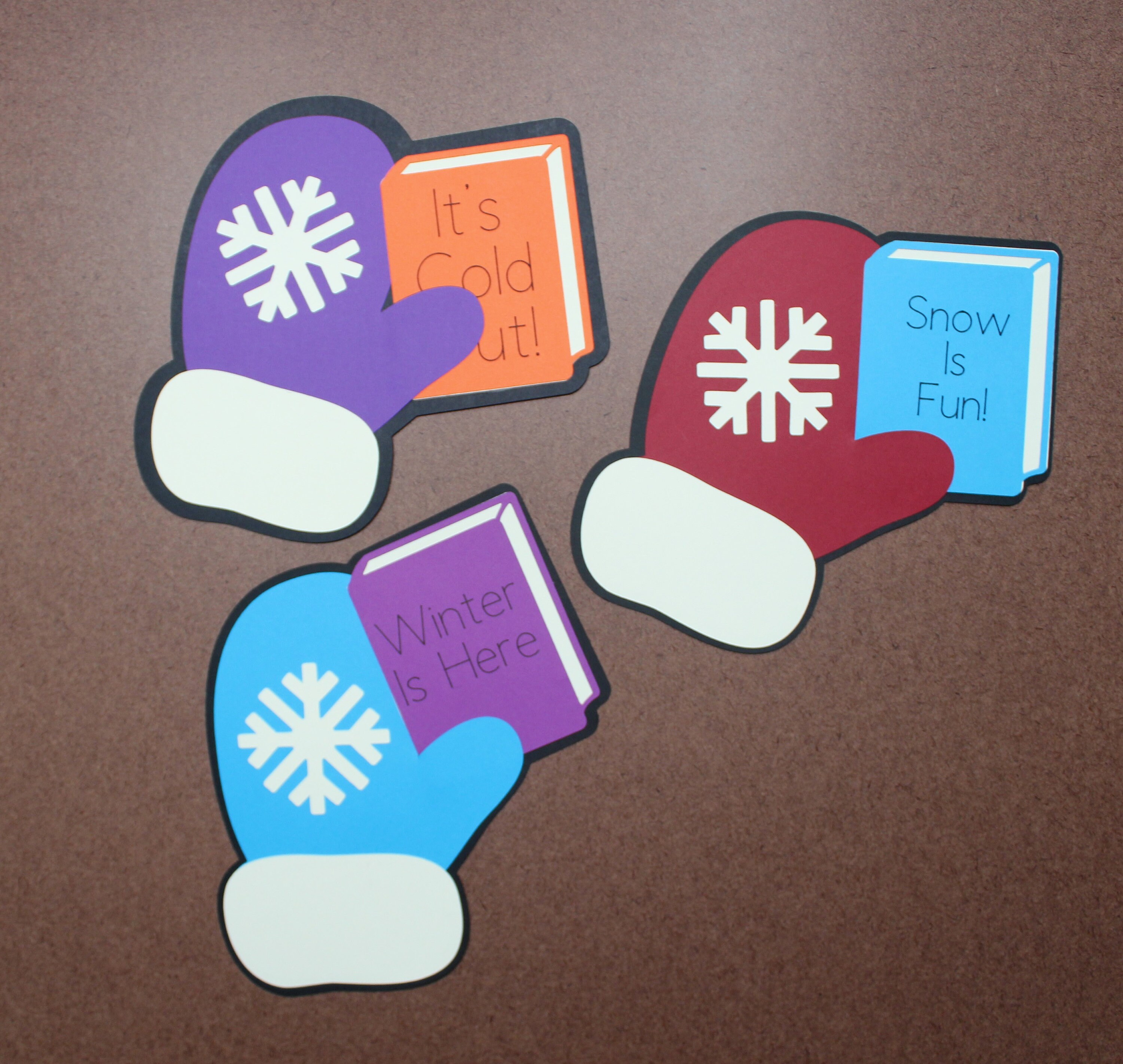 Winter Reading Bulletin Board Kit: Mittens, Books, Snowflakes - Etsy