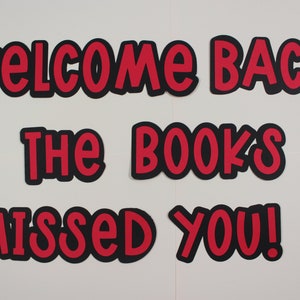 Welcome Back to School Bulletin Board Kit: Classroom Library Decor - Etsy