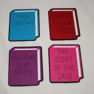 Let's Taco 'bout Books Bulletin Board Kit, Reading, School, Teacher ...