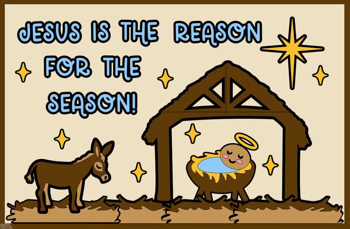 Jesus is the Reason for the Season Bulletin Board Kit School - Etsy