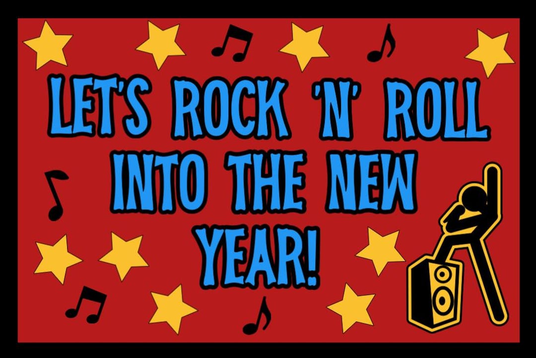 Rock 'N' Roll New Year Bulletin Board Kit: Classroom Door Decor - Etsy