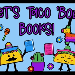 Let's Taco 'bout Books Bulletin Board Kit: Classroom Library Decor - Etsy