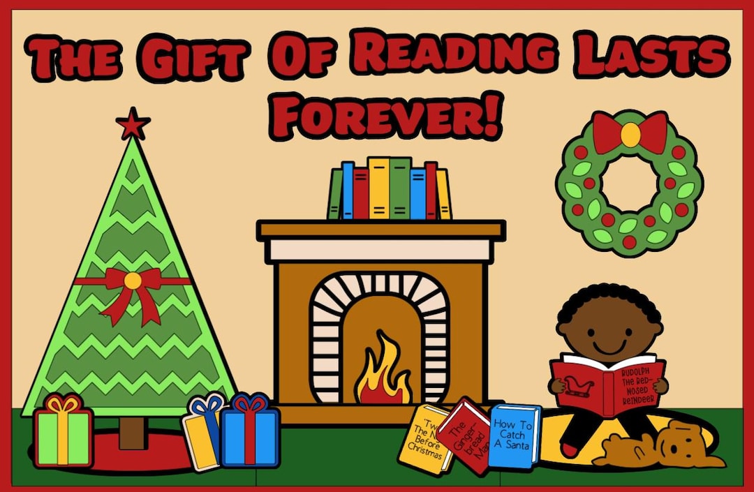 The Gift of Reading Lasts Forever!, Bulletin Board Kit, Door Decoration ...