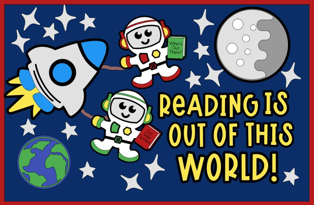 Reading is Out of This World Bulletin Board Kit: Classroom Library ...