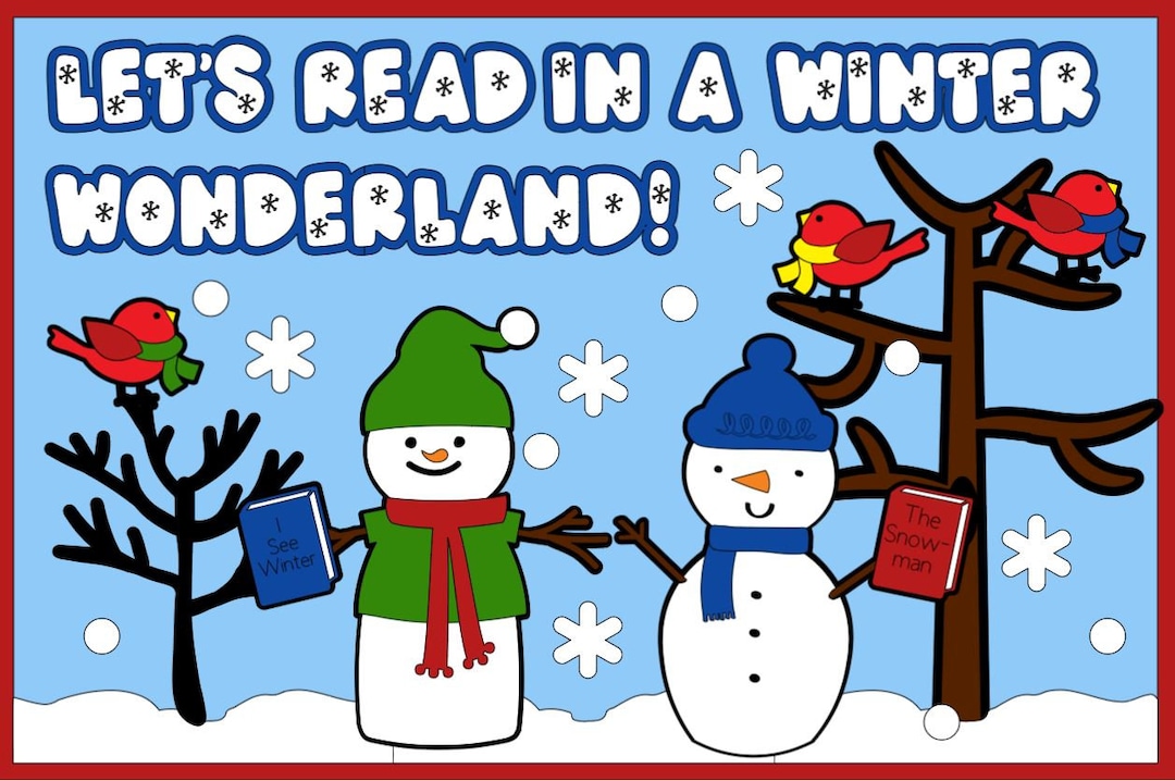 Winter Wonderland Bulletin Board Kit, Reading, School, Library ...