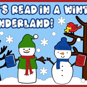 Winter Wonderland Bulletin Board Kit, Reading, School, Library ...