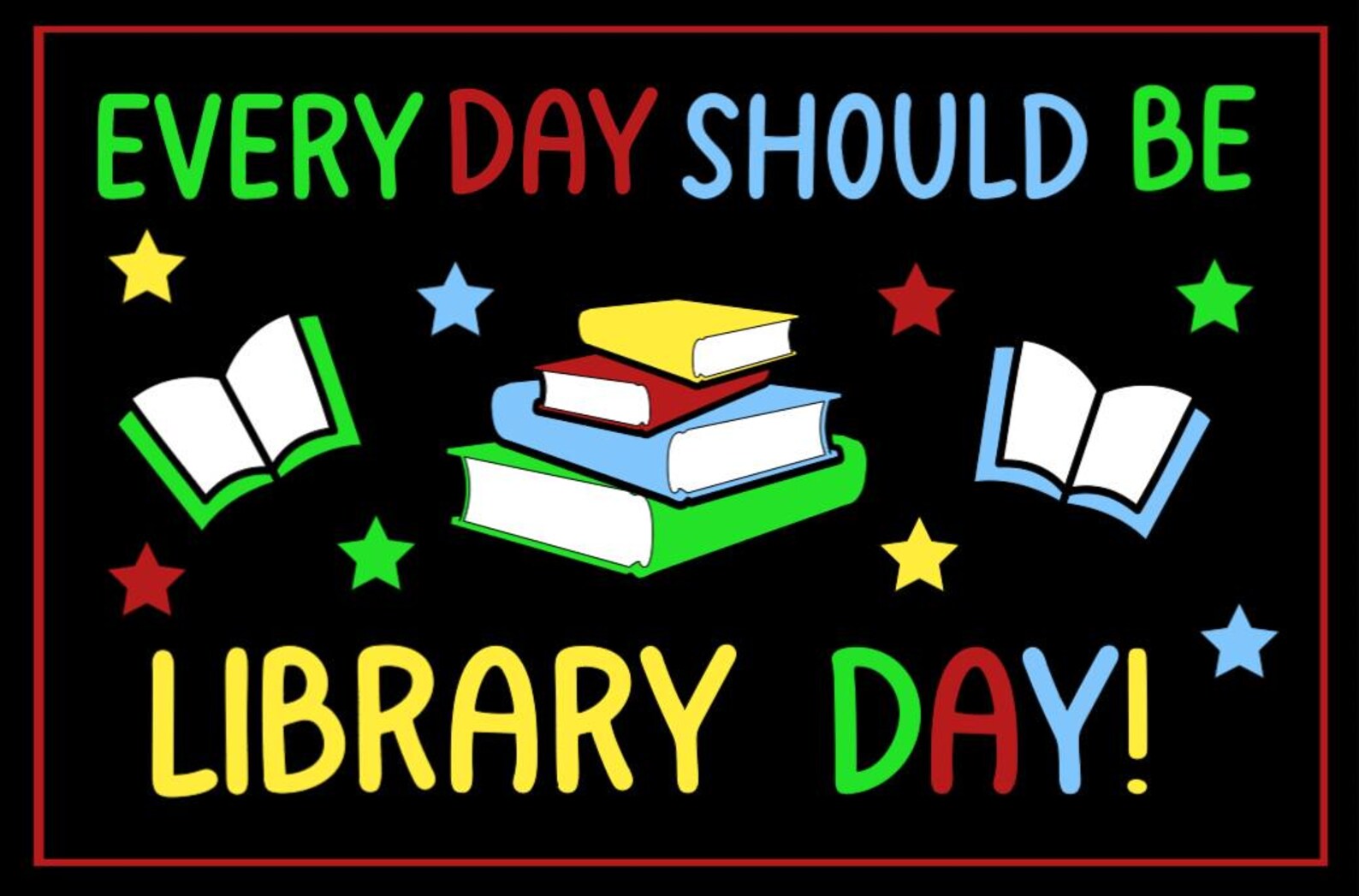 Library Day Bulletin Board Kit: Classroom Door Decoration - Etsy