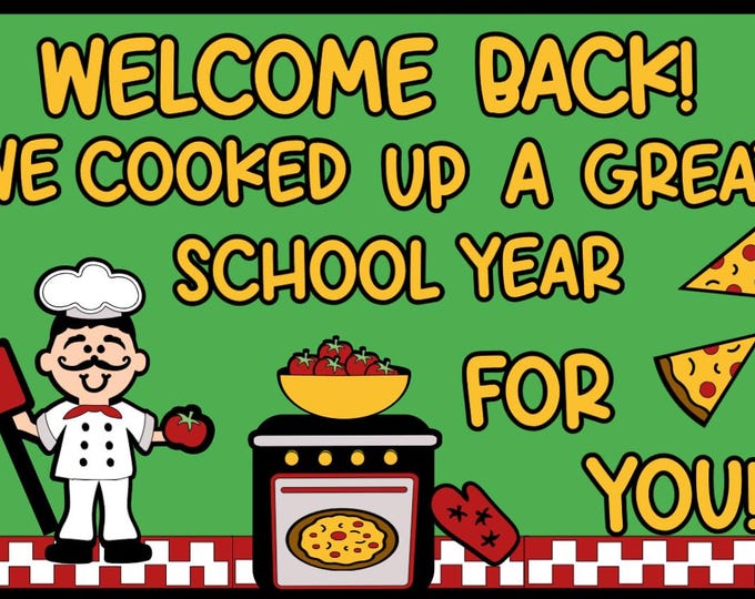 Welcome Back to School Bulletin Board Kit, Cooking, Chefs, School ...