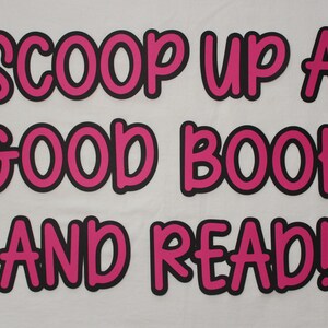 Scoop up A Good Book Bulletin Board Kit: Classroom Library Decor - Etsy
