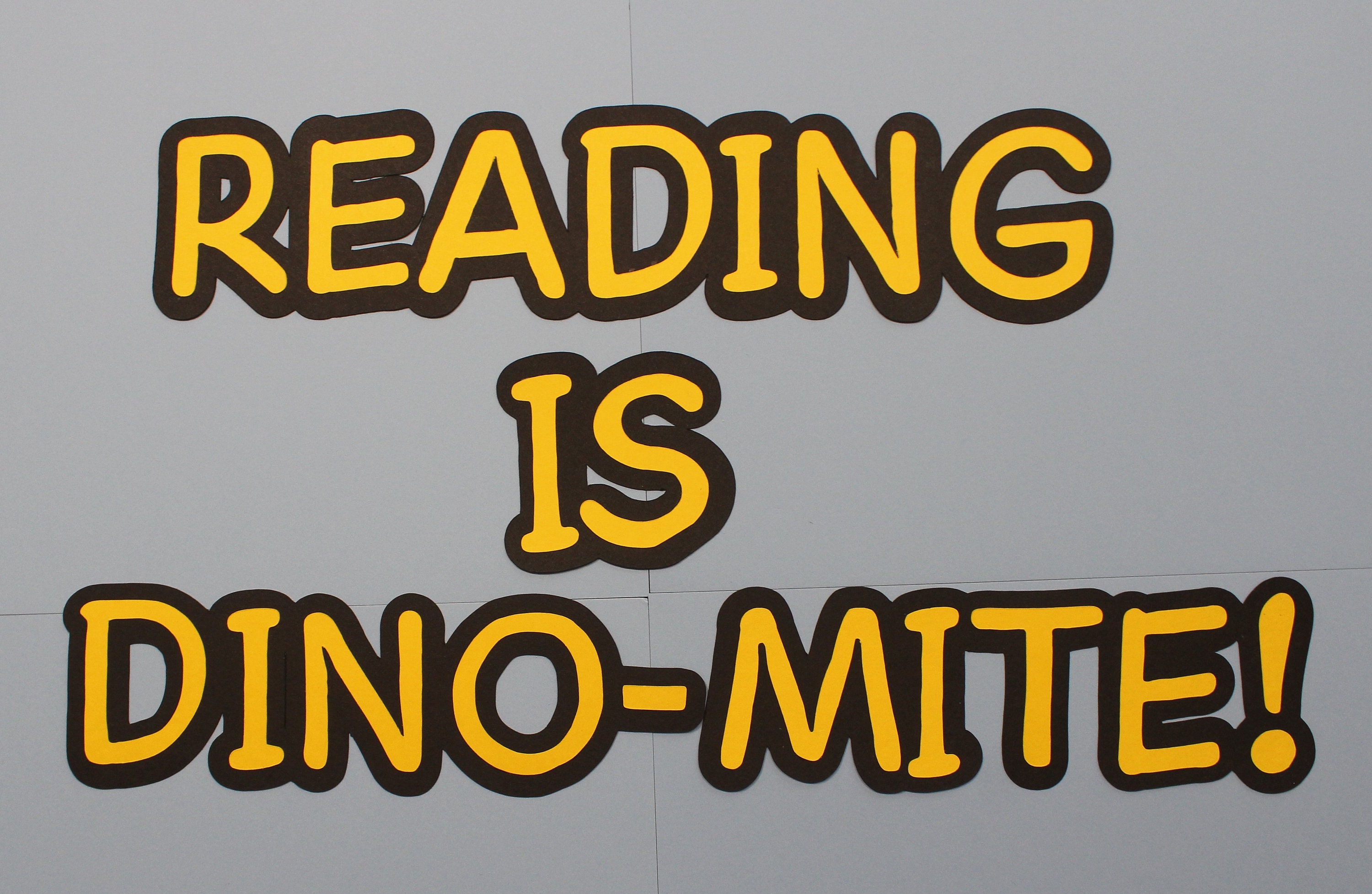 Reading is Dino-mite Bulletin Board Kit Reading Library - Etsy