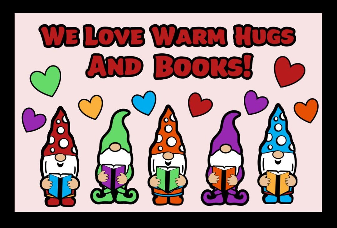 Gnomes Reading Bulletin Board Kit: Classroom Library Decor - Etsy